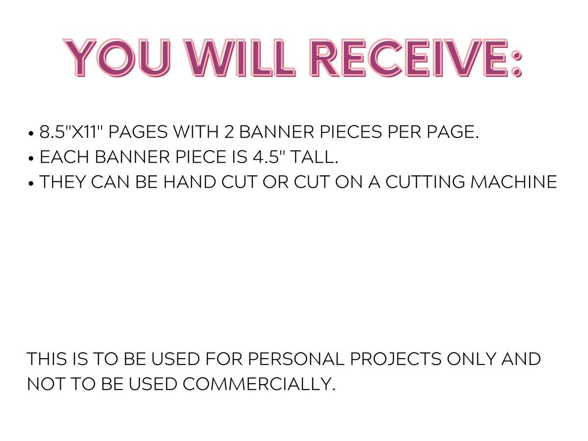 Monthly Fishing Banner - Printable – PinkFish Shop