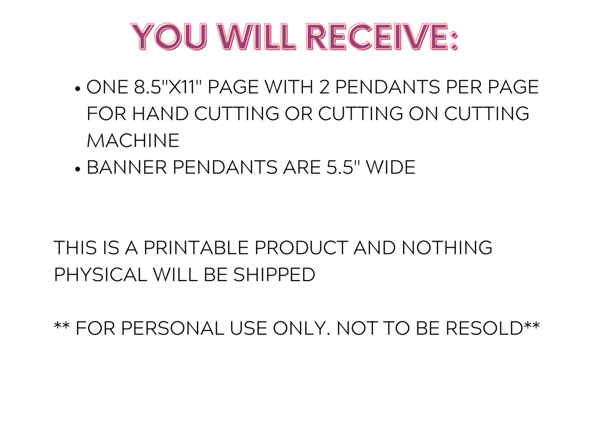 Printable Mummy Triangle Bunting – PinkFish Shop