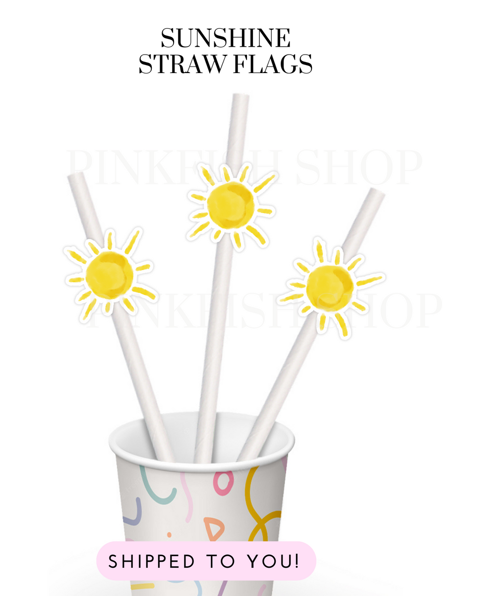 Sunshine Straw Flags – PinkFish Shop