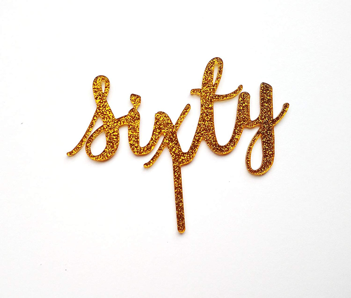 Sixty Gold Cake Topper – PinkFish Shop